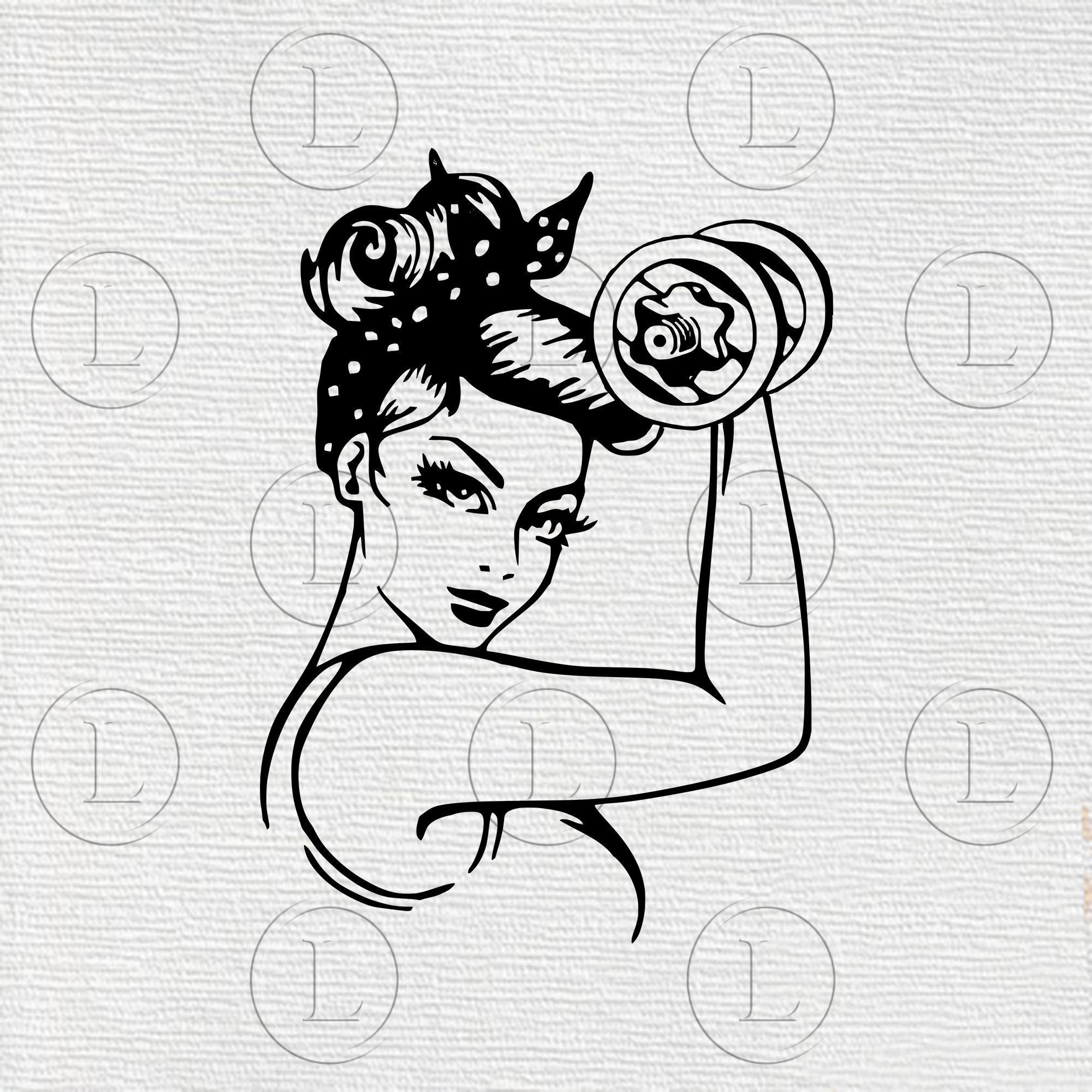 Fitness girl svg- Fitness girl svg archivo-Fitness girl con silueta de ...