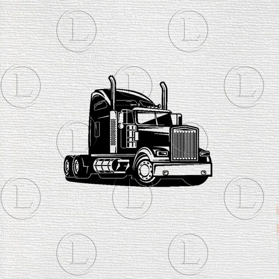 Trailer Truck Svg-trailer Truck Stickers Svg Vehicle | Etsy
