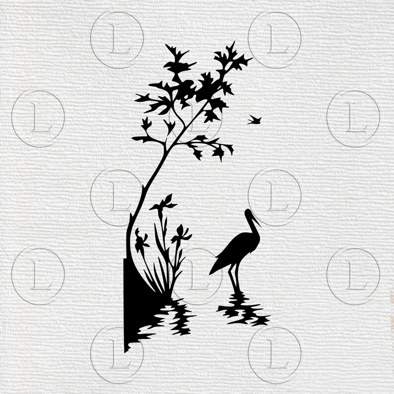 Crane Svg-crane Clip Art-crane Illustration-crane - Etsy