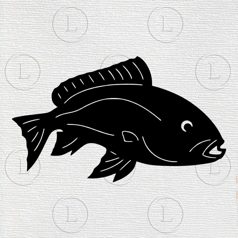 Poisson svg-Fish dessin png- fish svg for cricut- fish silhouette- fish ...