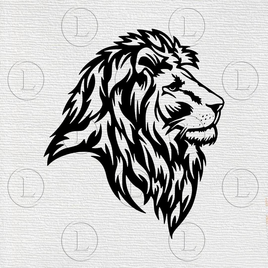 Lion Svg- King of the Jungle Eps- Lion Animal - Lion Tattoo -lion Png ...