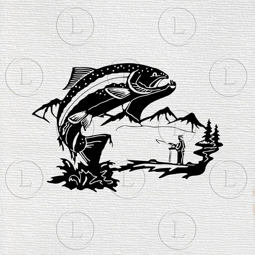 Fish Svg-fish Drawing Png- Fish Svg for Cricut- Fish Silhouette- Fish ...