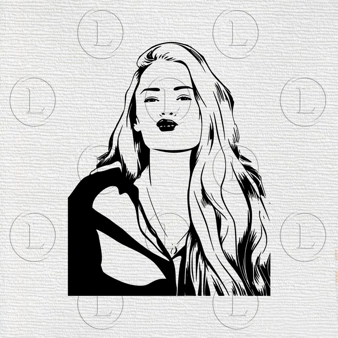 Beautiful Woman Svg File - Woman Svg - Beautiful Woman Png- Beautiful ...