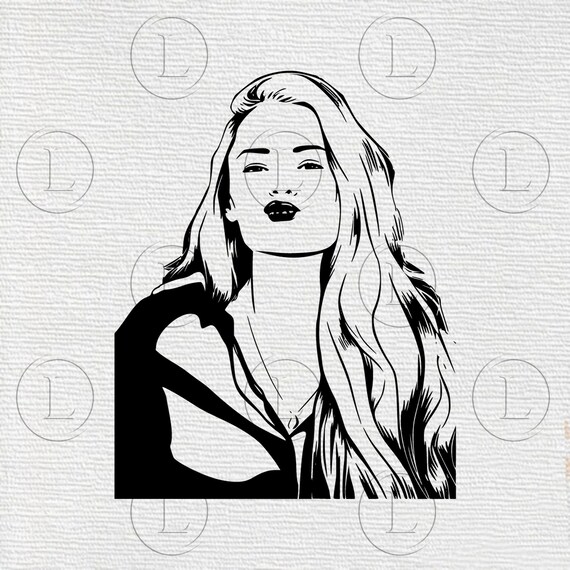 Beautiful Woman Svg File Woman Svg Beautiful Woman Png | Etsy