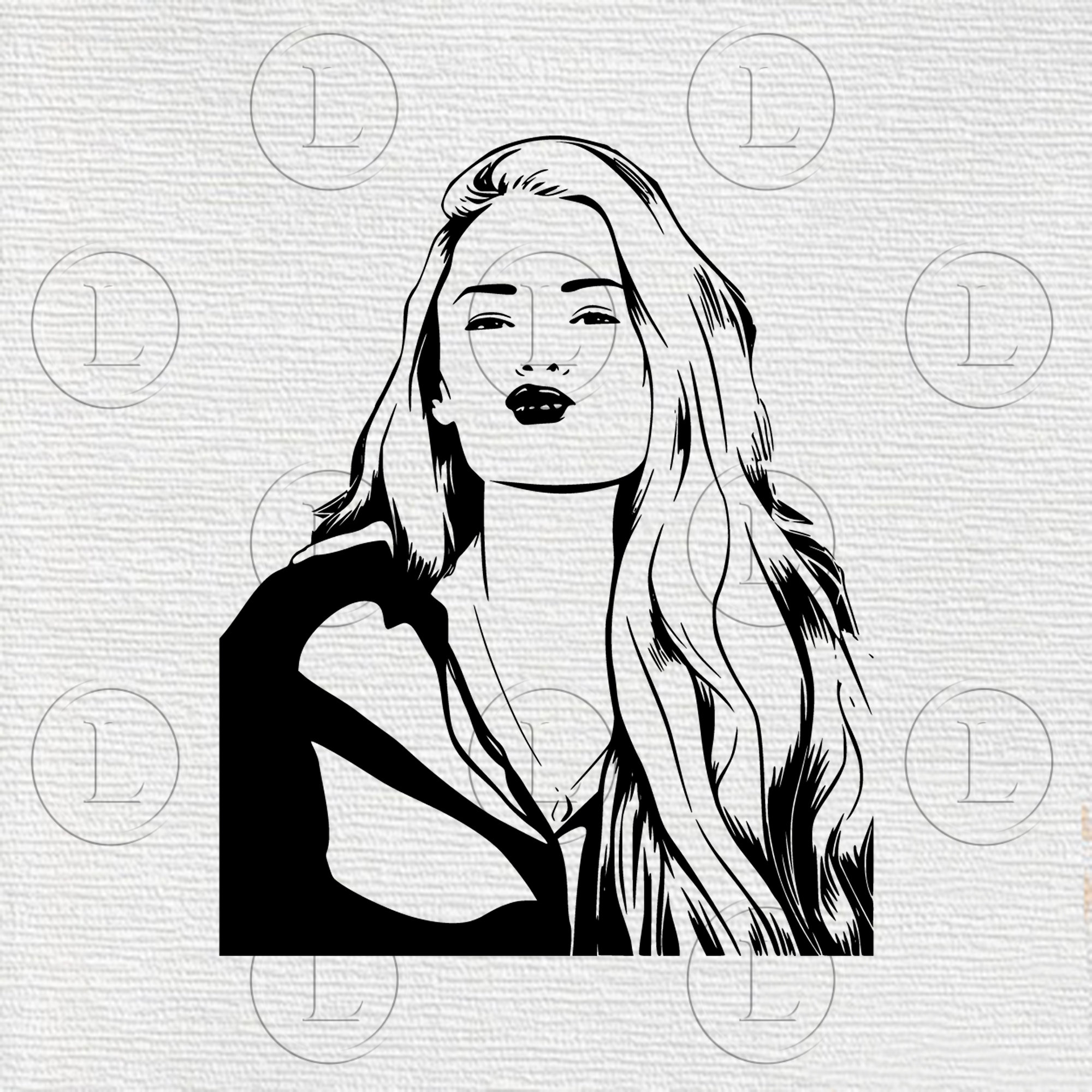 Beautiful woman Svg File Woman Svg beautiful woman png | Etsy