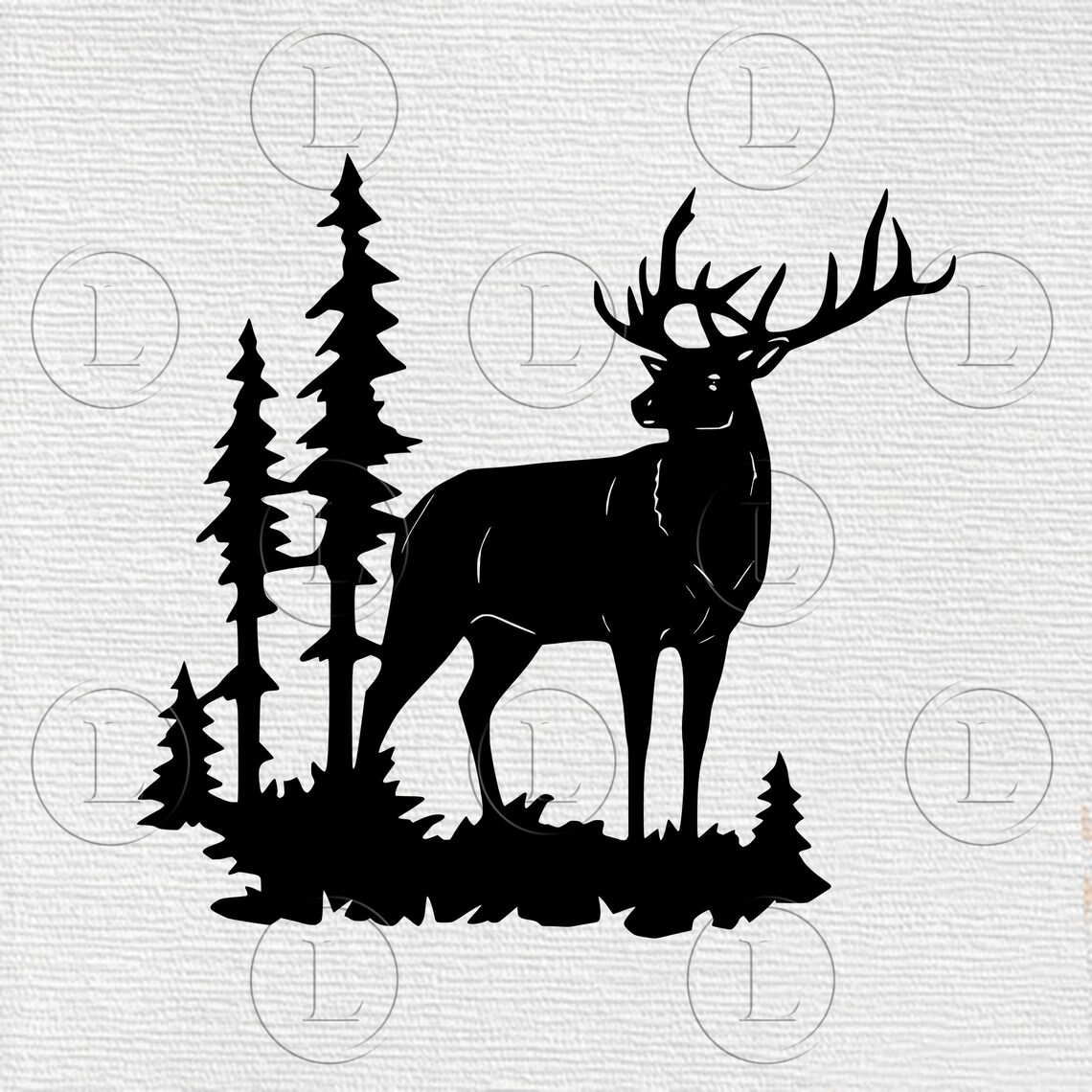 Deer in the Forest Svg-deer in the Forest Eps-deer in the | Etsy