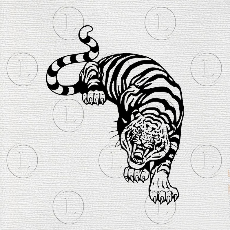 Tiger Svg File Tiger Svg Tiger Animals tiger Animals | Etsy
