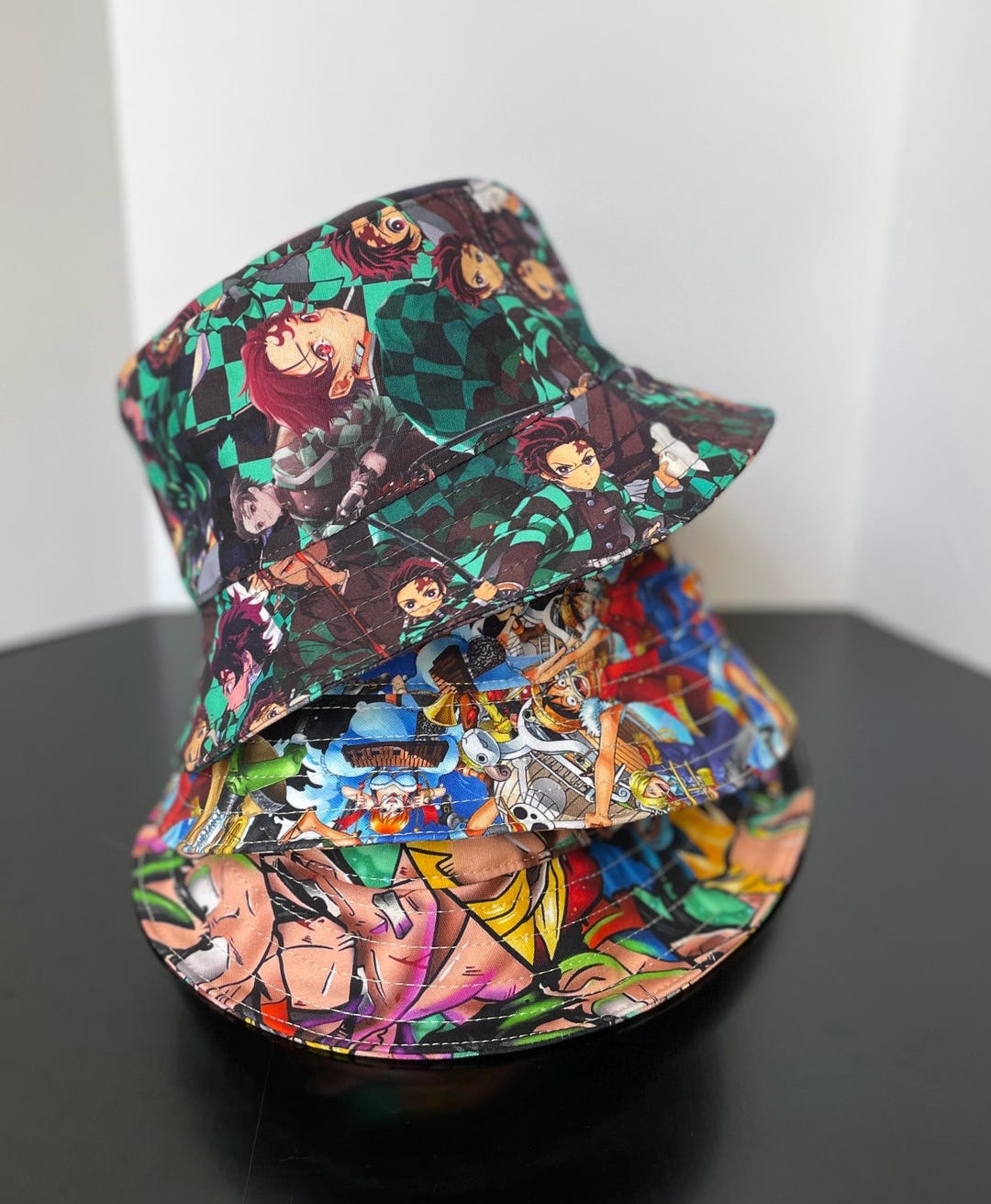 Anime Dragon Ball Bucket Hat One Piece Lover Summer Hat Colorful Demon ...