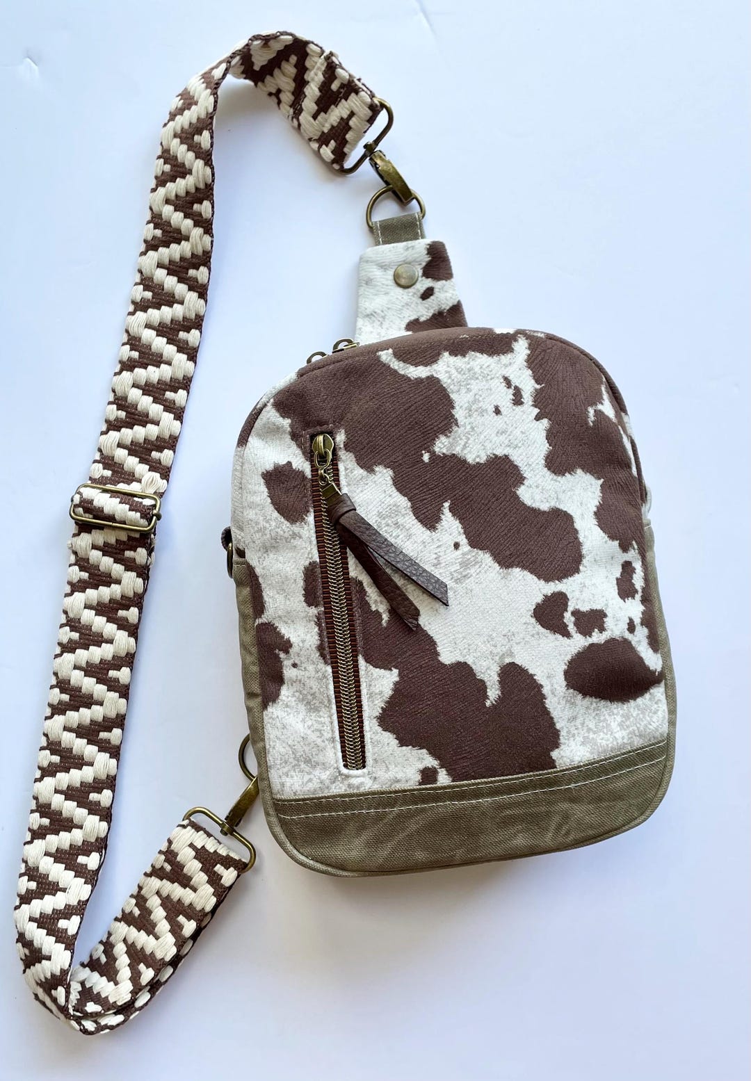 Cow Pattern Sling, Crossbody, Backpack - Etsy
