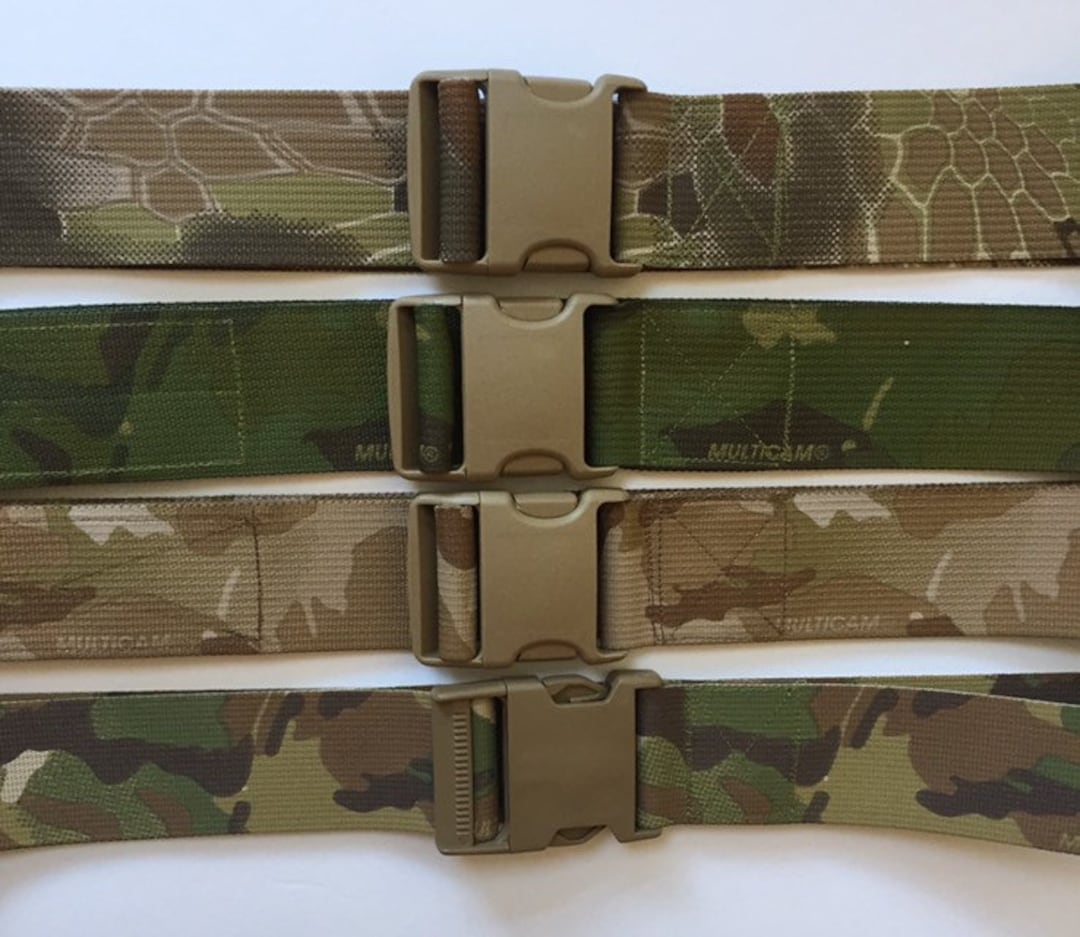 Military Belt: 2” Multicam, Multicam Arid, Multicam Tropic, or Kryptec ...