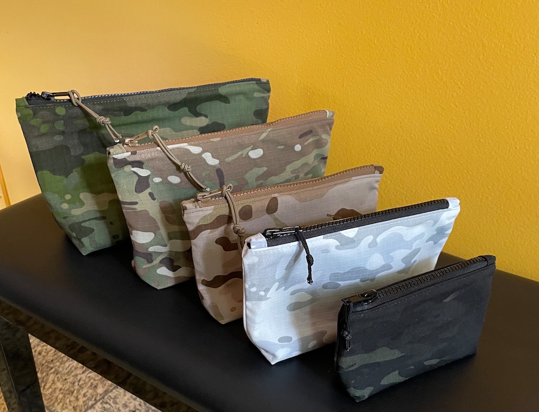 Multicam Military Zipper Pouch Camo Multi-purpose Zipper Pouch Tactical ...