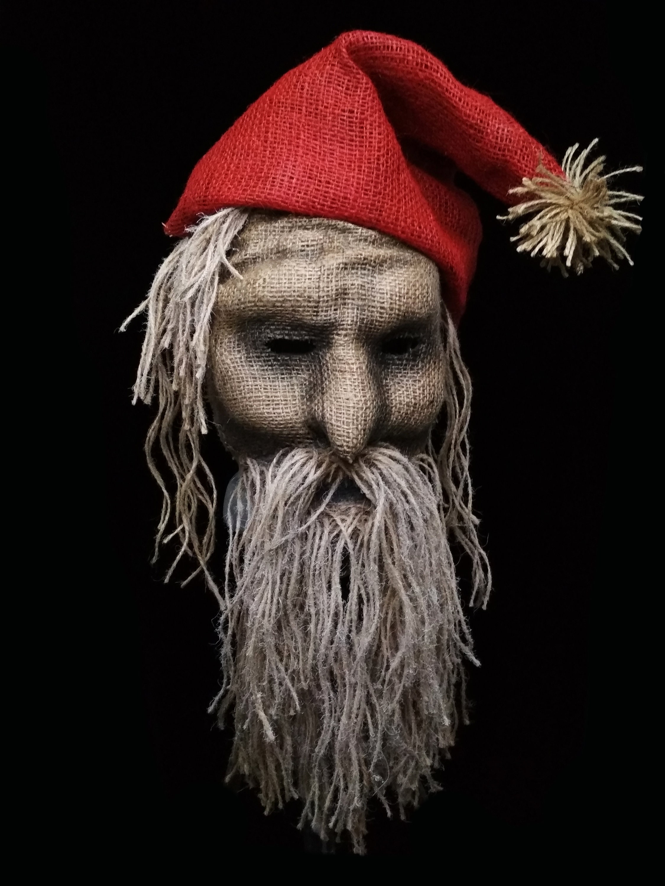 Bad Santa Claus Burlap mask Santa Claus Halloween mask | Etsy