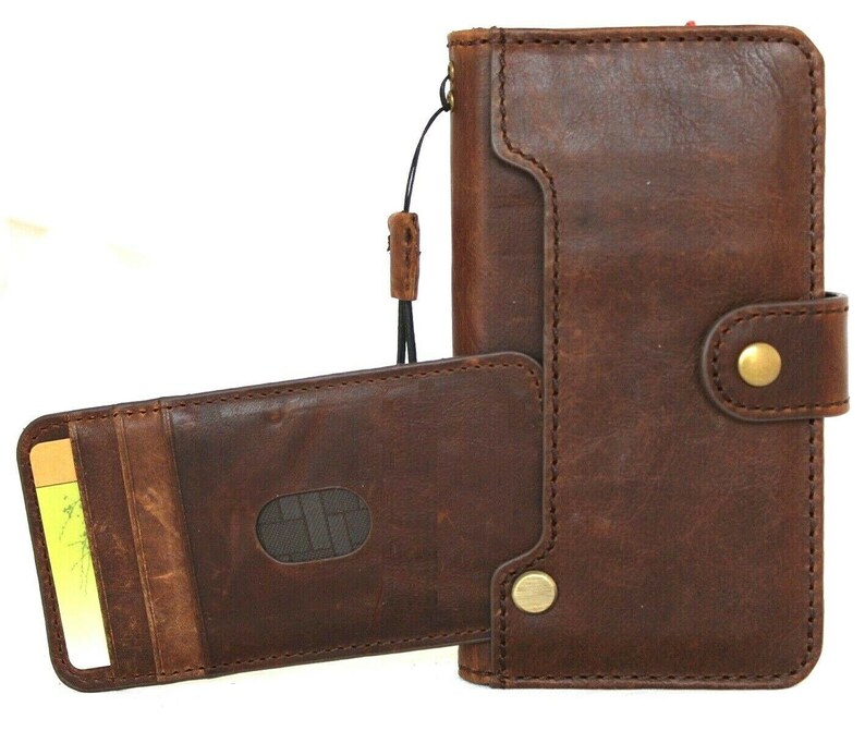 Genuine Full Handmade Leather Case For Apple iPhone 12 Wallet | Etsy