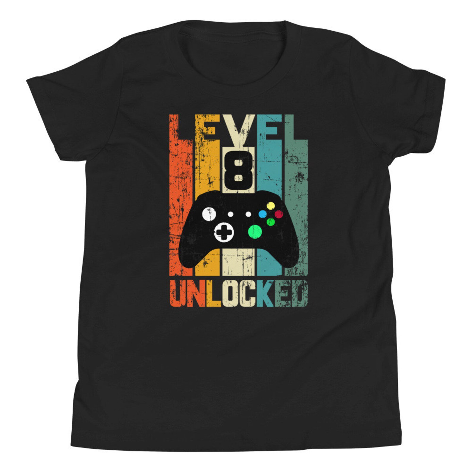 Level 8 Birthday Unlocked T-shirt/ 8th Birthday Shirt/ 8th | Etsy