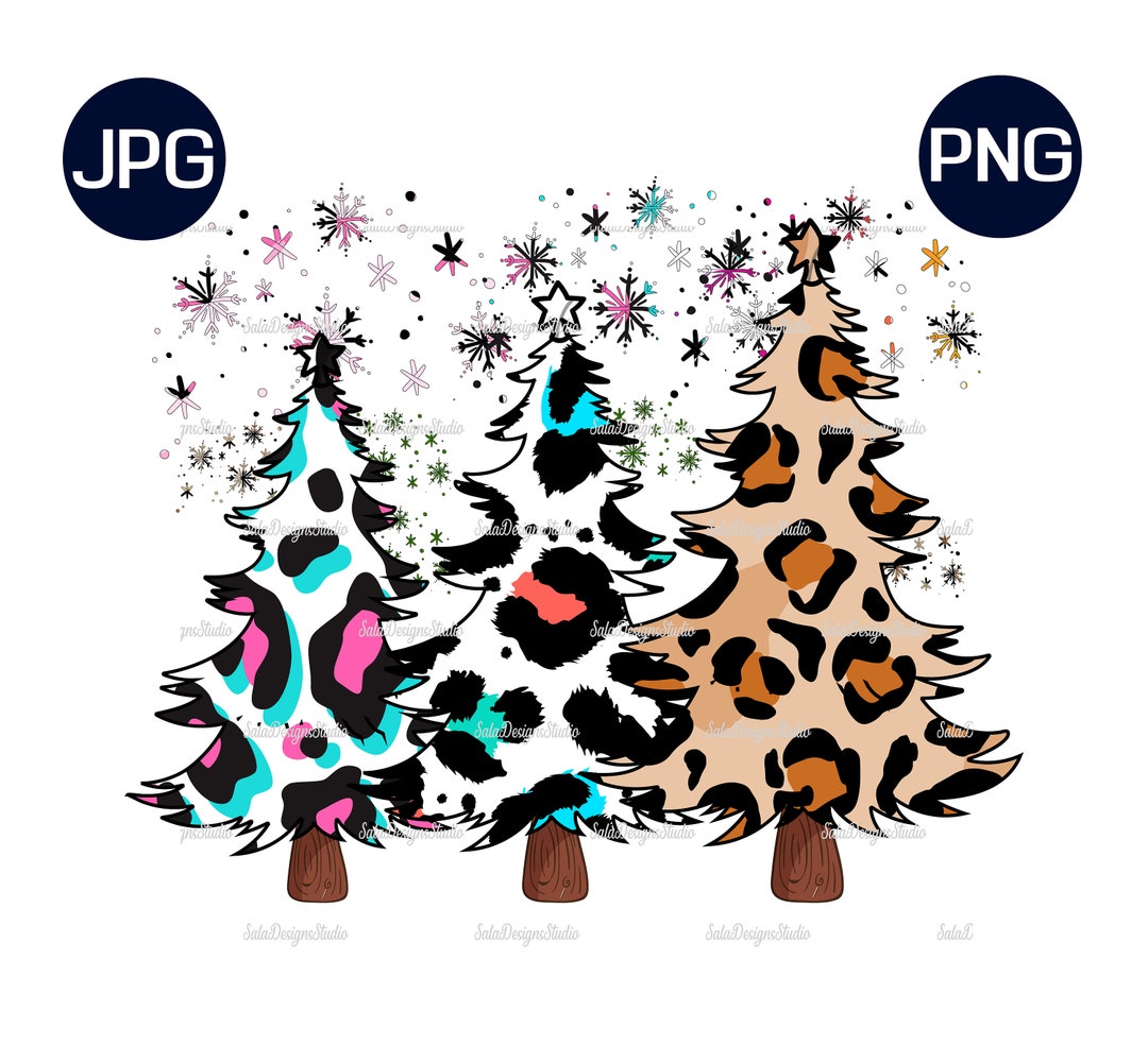 Leopard Christmas Trees Png, Xmas, Christmas Tree Clipart,christmas ...