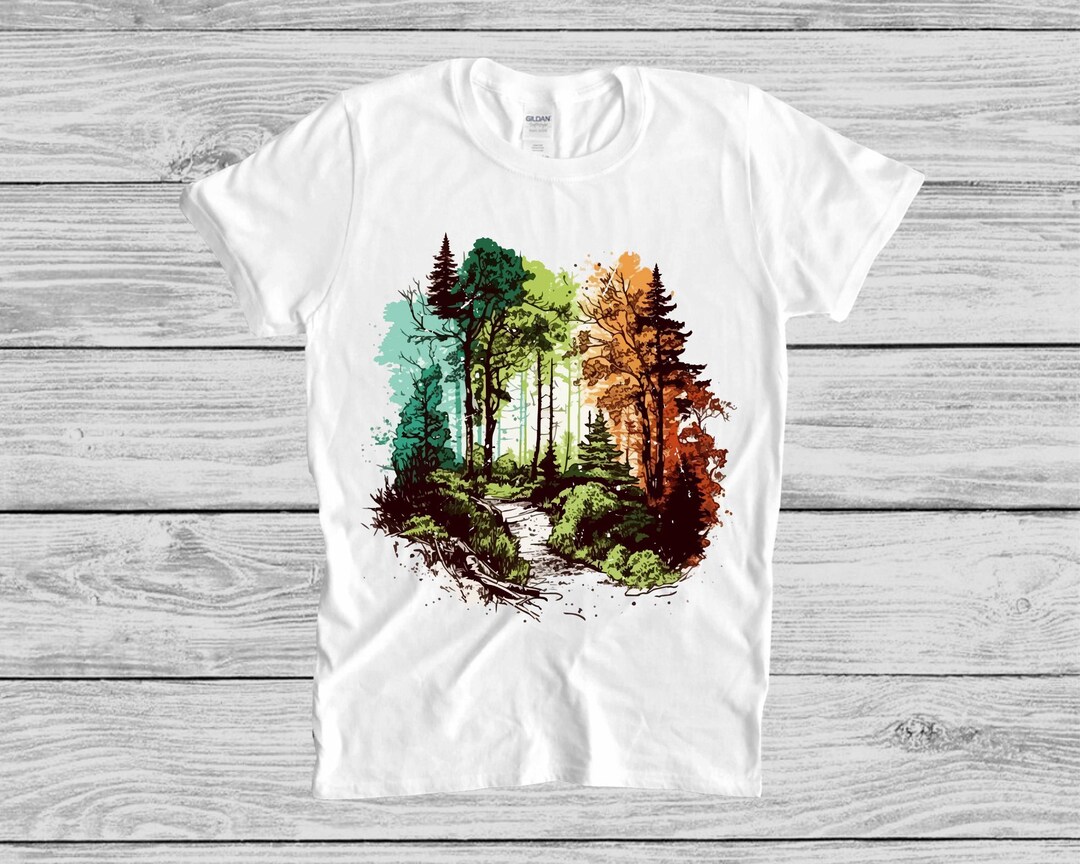 Dark Forest Shirt, Nature T-shirt, Dark Woods T-shirt, Trees T-shirt ...