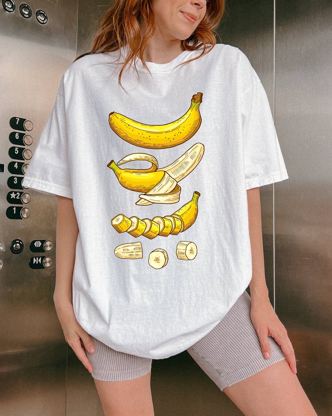 Banana Comfort Colors Unisex Shirt, Banana Gift for Her, Fruit Shirt ...