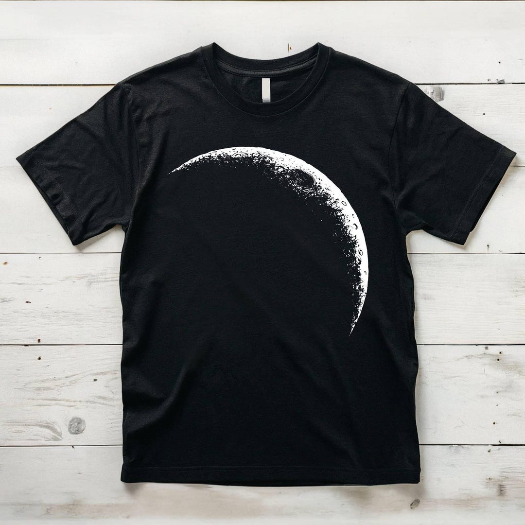 Crescent Moon Unisex Shirt, Celestial Shirt, Moon Shirt, Moon Phase ...