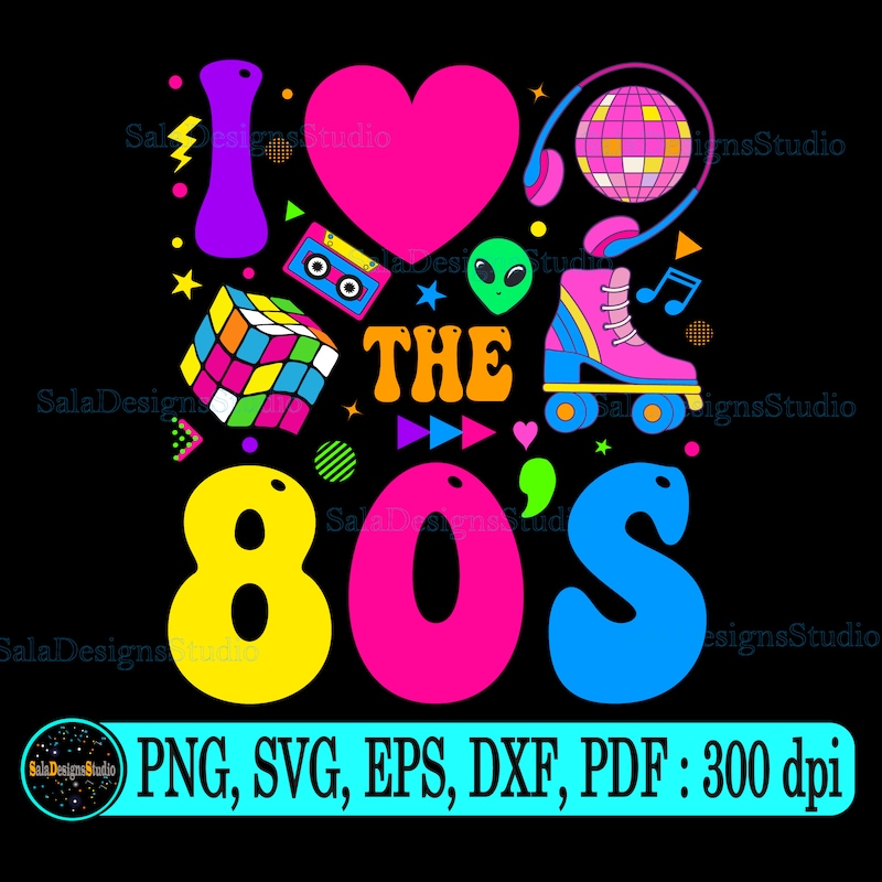 80s Theme Svg - Etsy