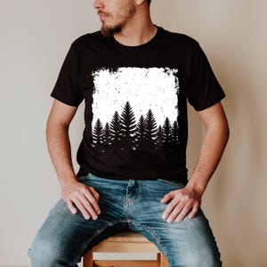 Dark Forest Unisex Shirt, Nature Shirt, Dark Woods Shirt, Trees Tshirt ...