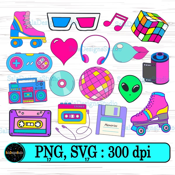 90s Clipart - Etsy