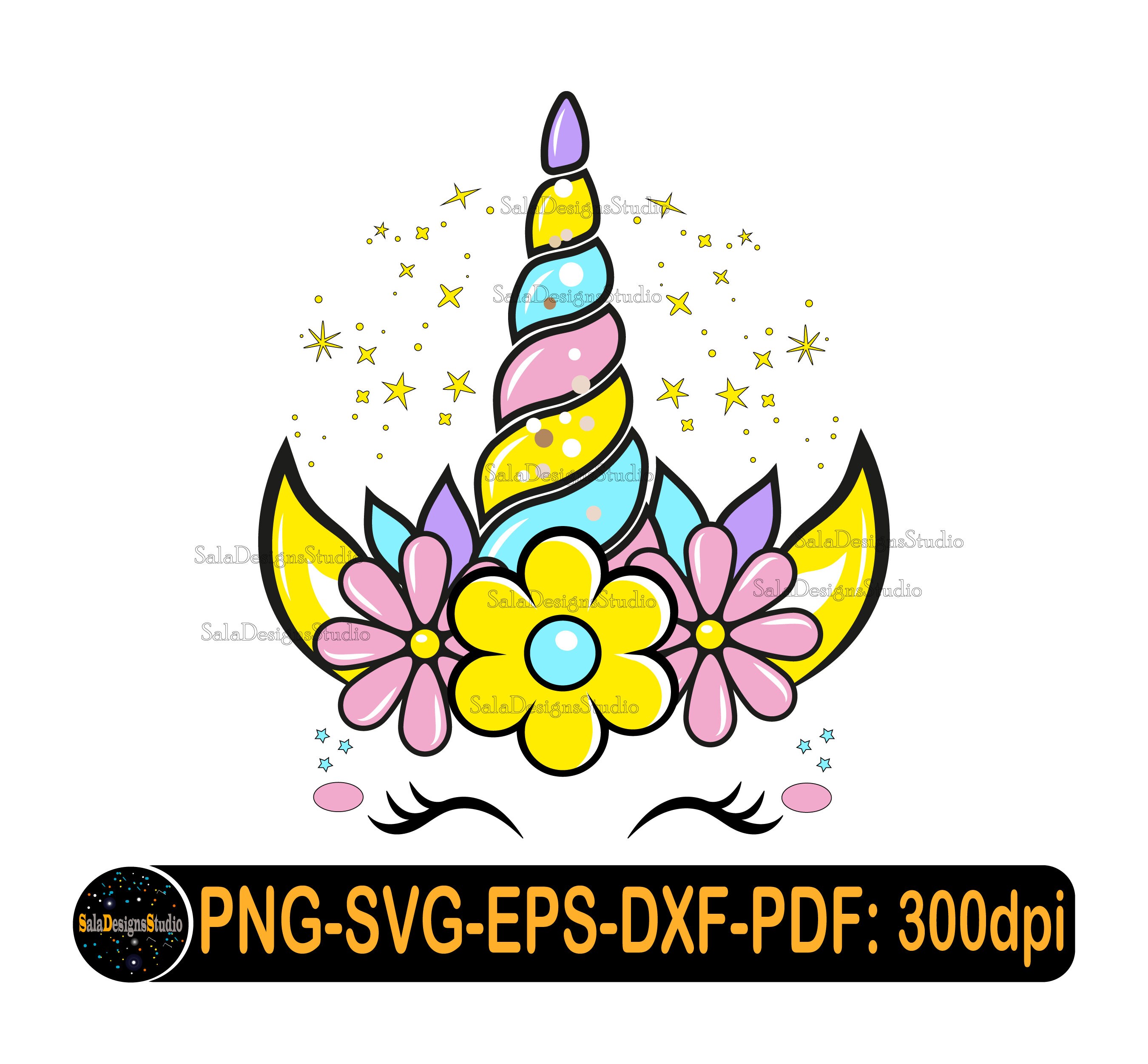 Unicornio SVG Cara de unicornio Svg Unicornio lindo svg Png - Etsy México