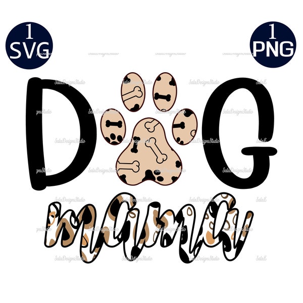 Dog Mama Svg - Etsy