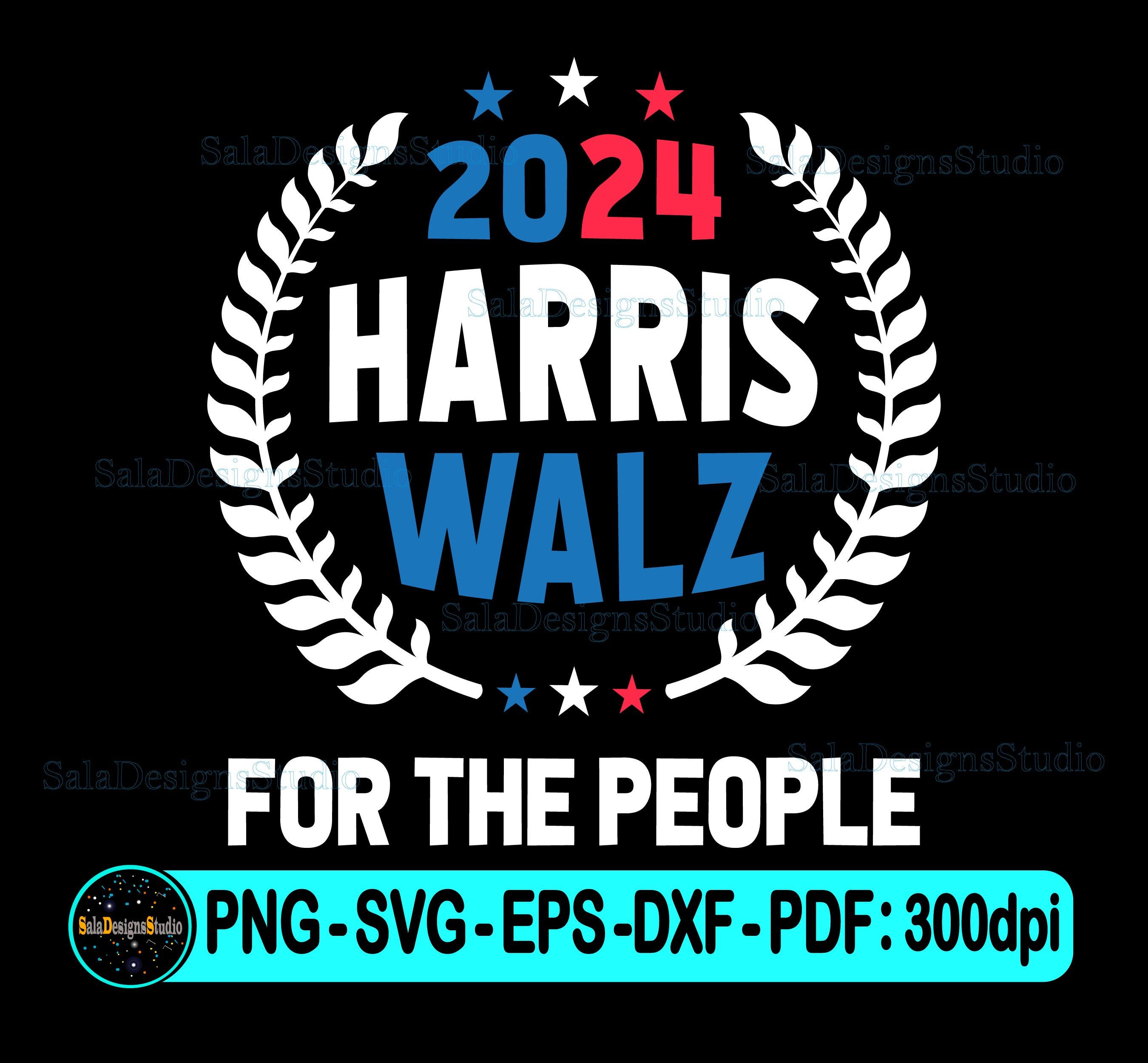 Kamala Harris Svg Png, Tim Walz Svg, Kamala Harris Presidenta Svg ...