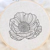 Birth Month Flower Embroidery Pattern February Flower Embroidery Violet ...