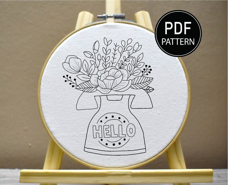 Vintage Telephone Embroidery Pattern Words Embroidery Pattern - Etsy