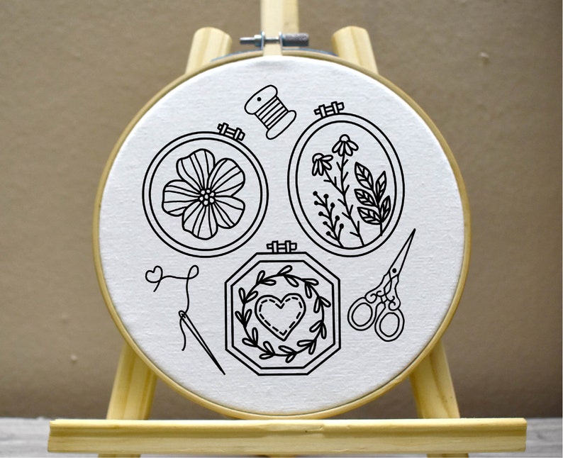 Hoop Art Embroidery Pattern Sewing Embroidery Pattern Sewing - Etsy