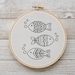 Cute Fish Embroidery Pattern Fish Sampler Embroidery Pattern Stitches ...