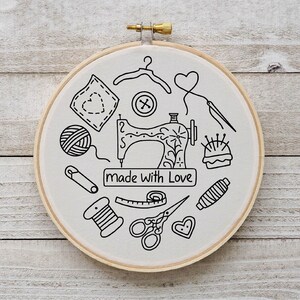 Sewing Machine Embroidery Pattern Sewing Kit Embroidery Sewing Room ...