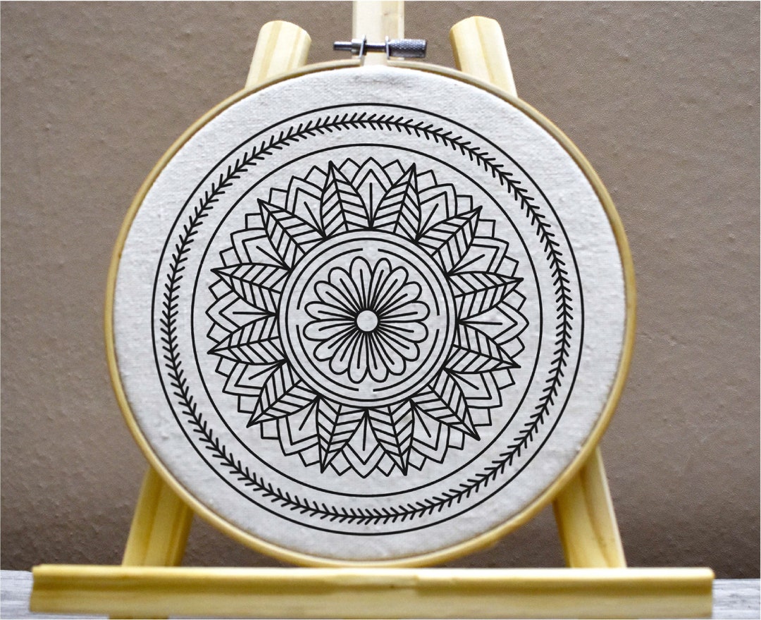 Mandala Embroidery Pattern Mandala Hand Embroidery Flower Mandala ...
