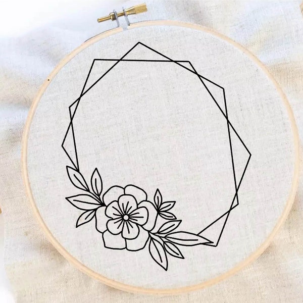 Wreath Embroidery - Etsy