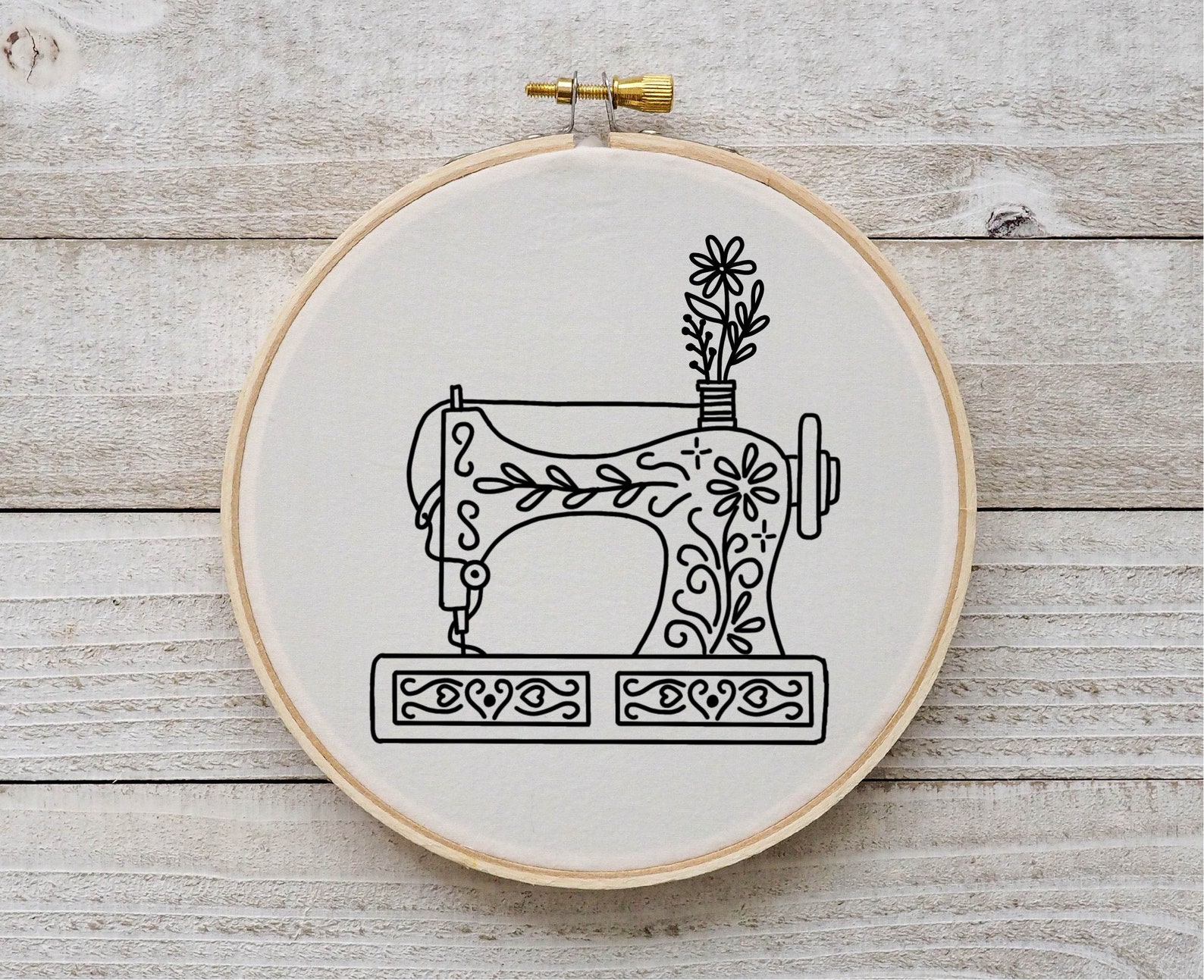 Sewing Machine Embroidery Pattern Sewing and Flower Embroidery - Etsy