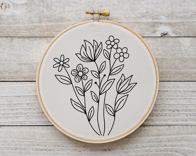 Brain Flower Embroidery Pattern Brain Embroidery Organ Embroidery ...