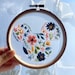 Flower Mickey Embroidery Pattern Floral Embroidery Pattern Mickey Hoop ...