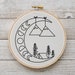 Moon and Lunar Phases Embroidery Pattern Moon Phases Embroidery Pattern ...