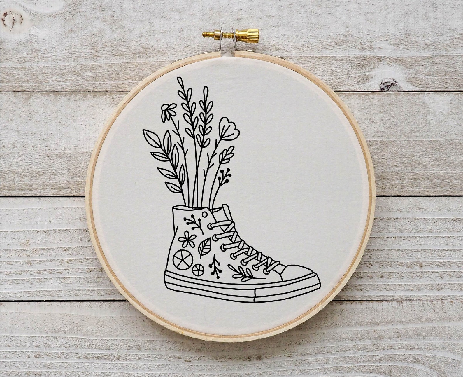Flower Shoes Embroidery Pattern Bouquet Art Embroidery Flower - Etsy