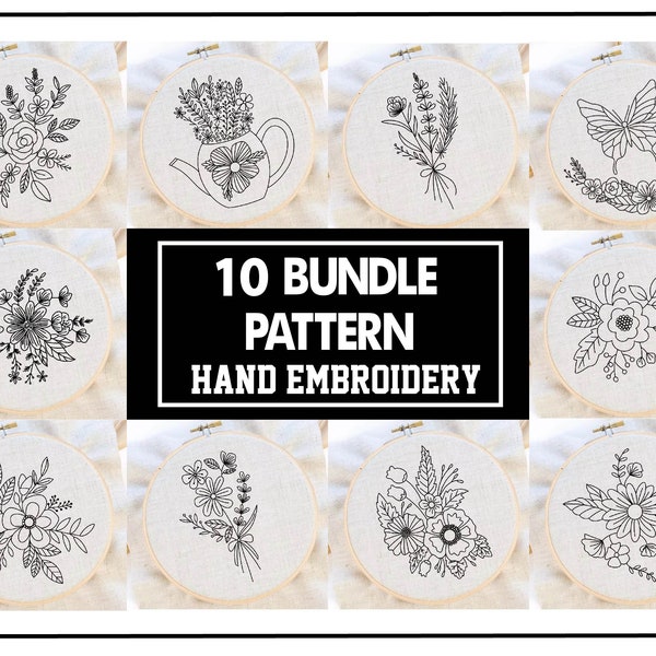Hand Embroidery Patterns - Etsy