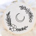 Moon Flower Embroidery Pattern Moon Embroidery Pattern Celestial ...