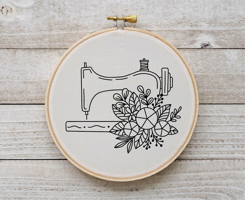 Sewing Machine Embroidery Pattern Sewing and Flower Embroidery Sewing ...
