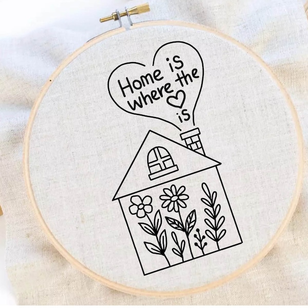 Embroidery Quote House - Etsy