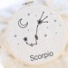 Scorpio Embroidery Pattern Zodiac Embroidery Flower Zodiac Sign Hand ...