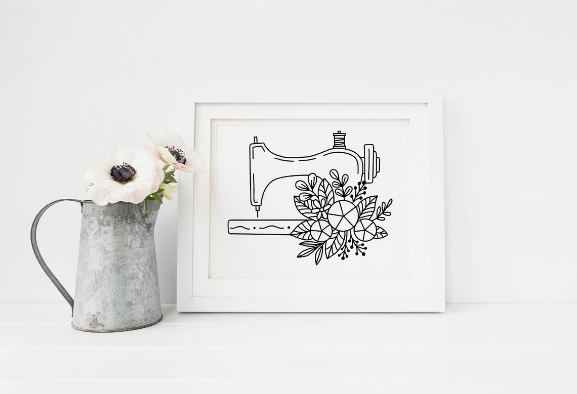 Sewing Machine Embroidery Pattern Sewing and Flower Embroidery Sewing ...