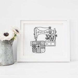 Sewing Machine Embroidery Pattern Sewing Fabric Embroidery Sewing Room ...