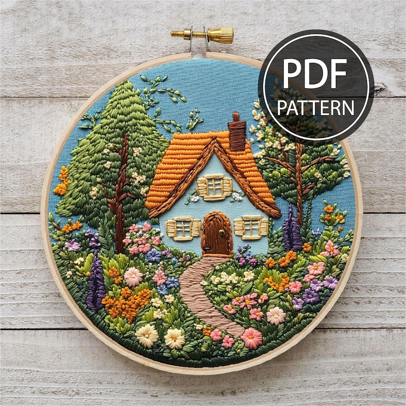 House Embroidery - Etsy