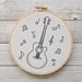Guitar Embroidery Pattern Music Embroidery Musical Instrument ...