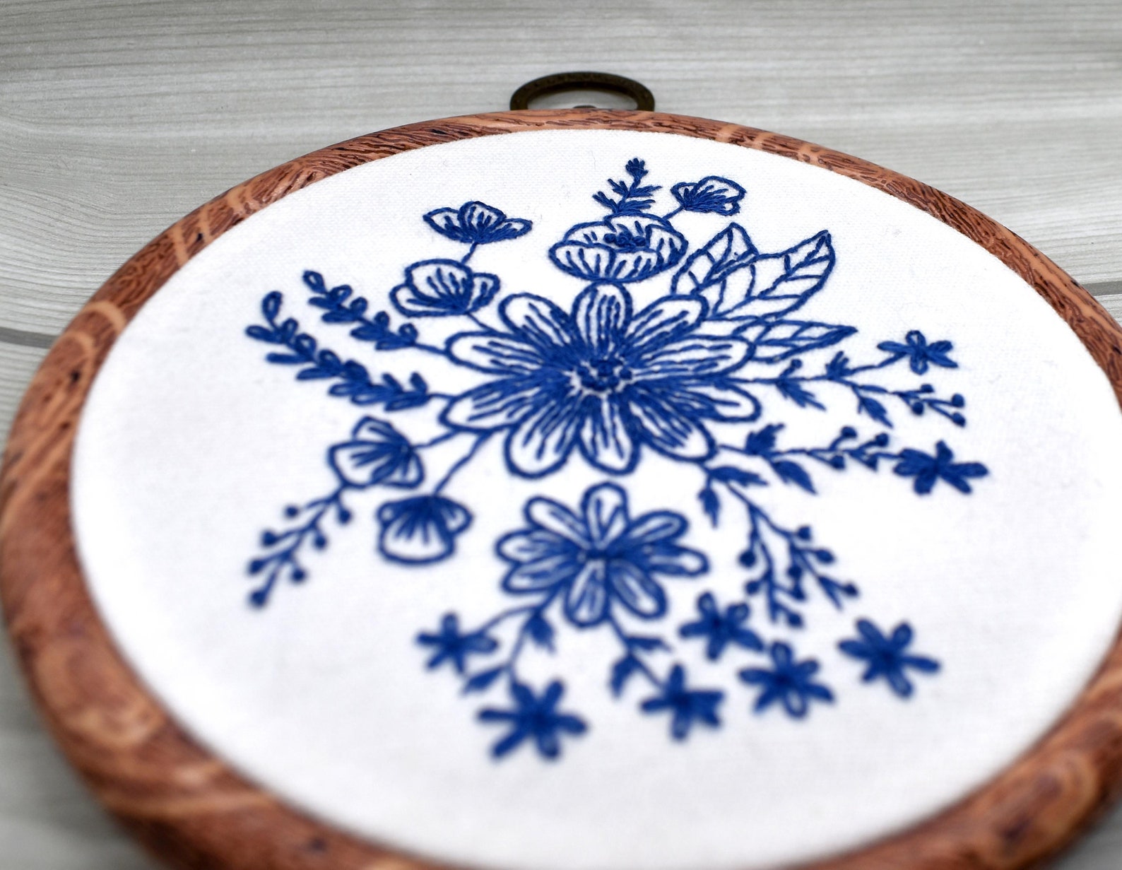 Flower Embroidery Pattern Floral Line Art Embroidery Pattern | Etsy